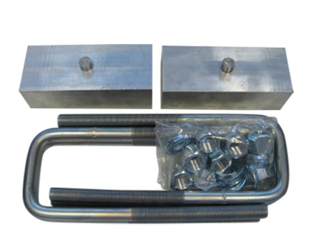 Toyota Pickup 2" Aluminum Rear Block & U-Bolt Lift Kit 1986-1995 (6 Lug ...