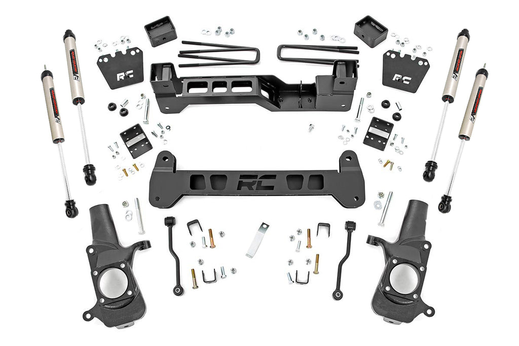 Rough Country 6in GM Suspension Lift Kit w/ V2 Shocks (01-10 2500HD ...